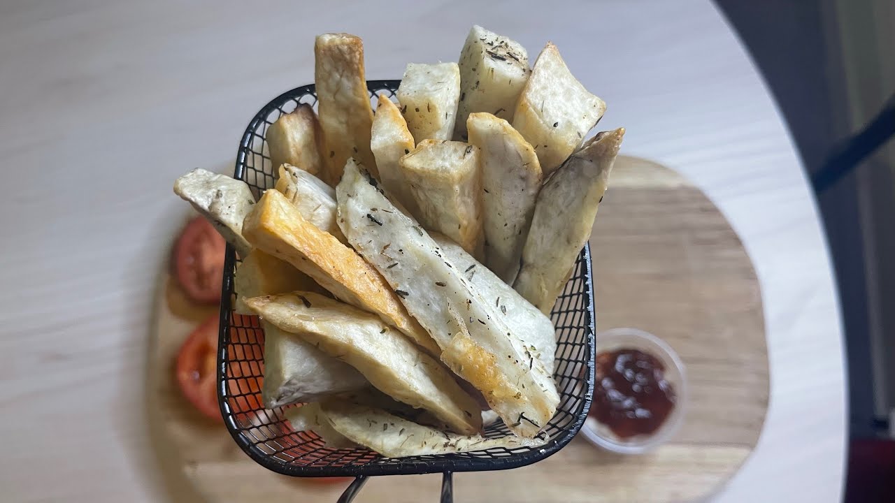 Comment faire des frites de macabo/taro ☺️ - YouTube