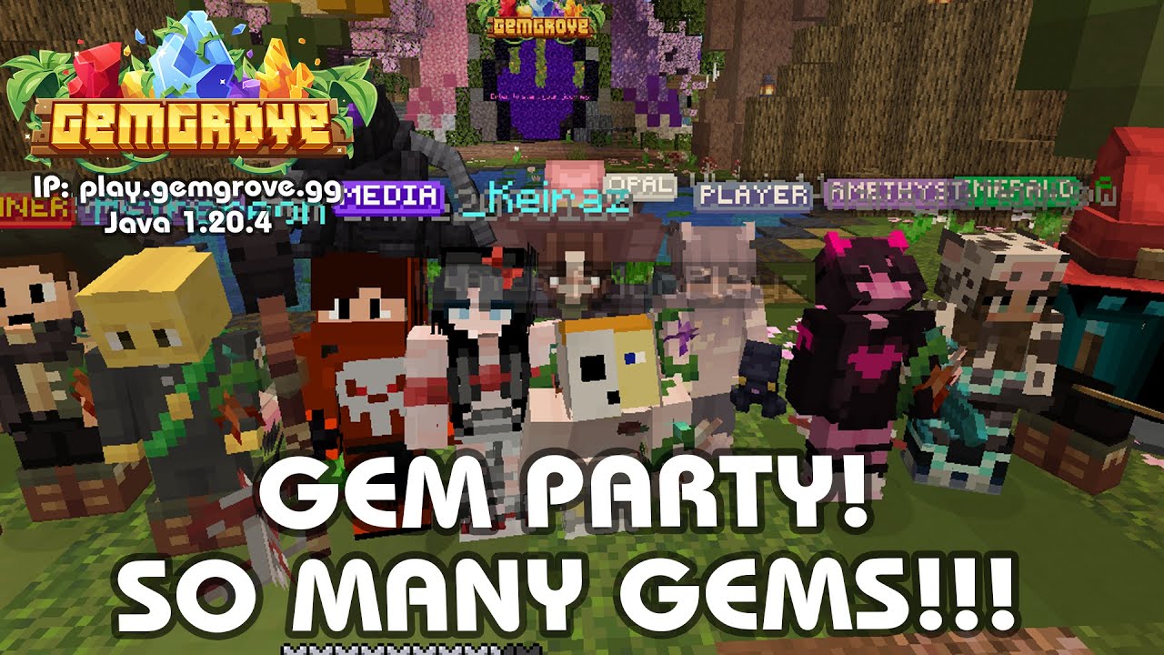 GEM PARTY!!! | Minecraft SMP | Ep. 2 - YouTube