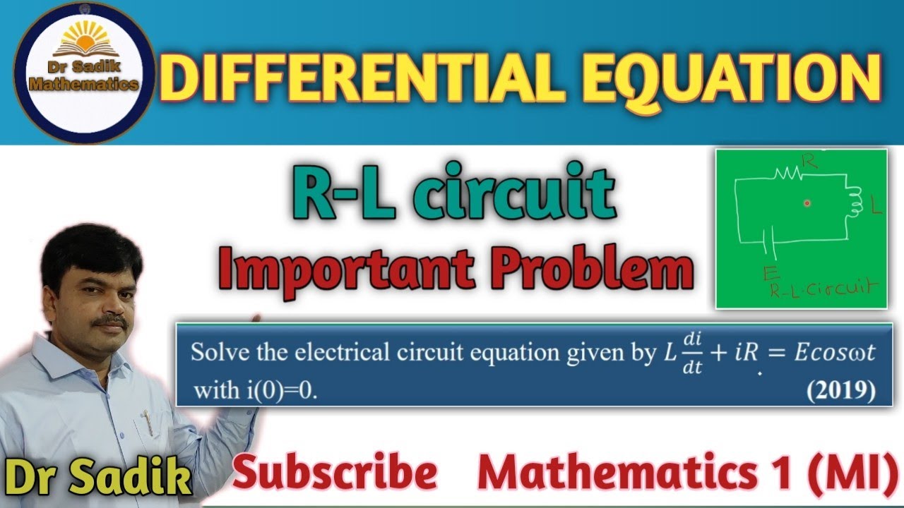 Problem on R L circuit| RL circuit| electrical circuit differential ...