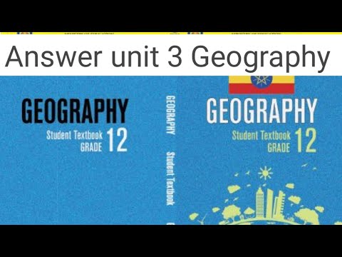 Answer geography unit 3 - YouTube
