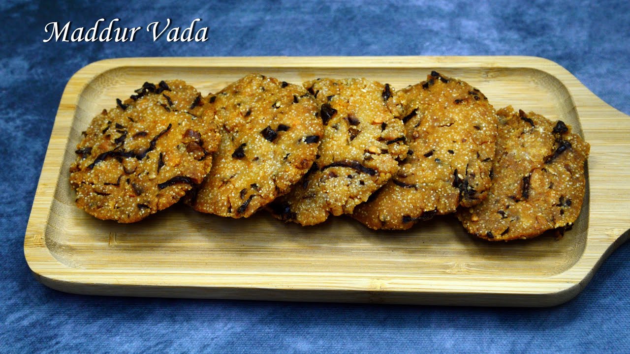 Maddur Vada recipe without Maida and without Onion | ISKCON Prasadam ...