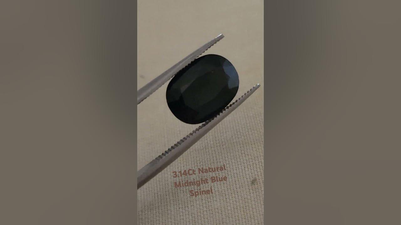 3.14Ct Natural Midnight blue Spinel Myanmar Gem #gemstone #ytshorts #youtubeshorts #spinel #gems ...