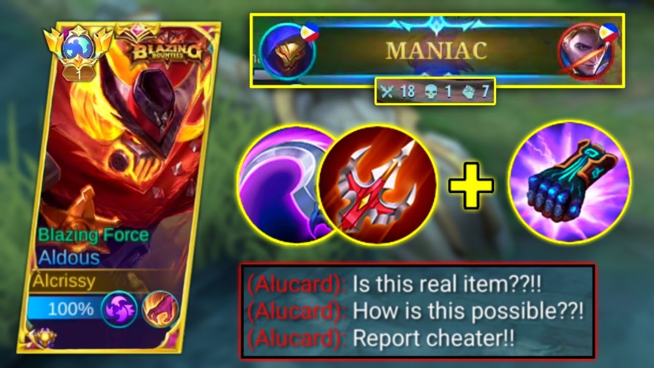 ALDOUS NEW GODLY BUILD THAT CAN MAKE YOU EZ MANIAC! NEW 1 HIT! ALDOUS BEST BUILD 2023 - MLBB ...