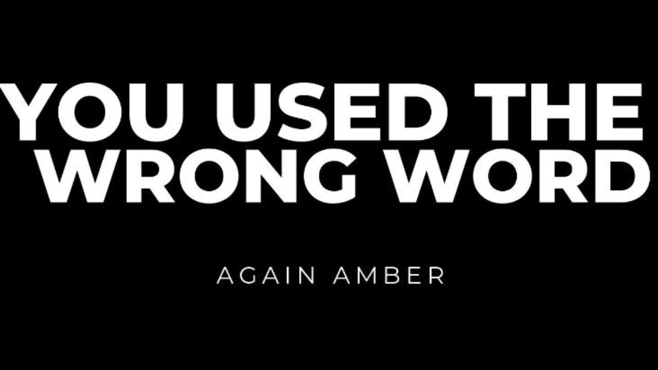 YOU USED THE WRONG WORD - YouTube