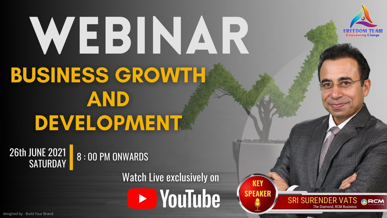 WEBINAR KEY SPEAKER :- MR. SURENDER VATS ( DIAMOND ) - YouTube