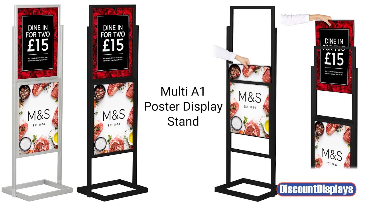 Multi A1 Poster Display Stand - Assembly Guide | Discount Displays ...