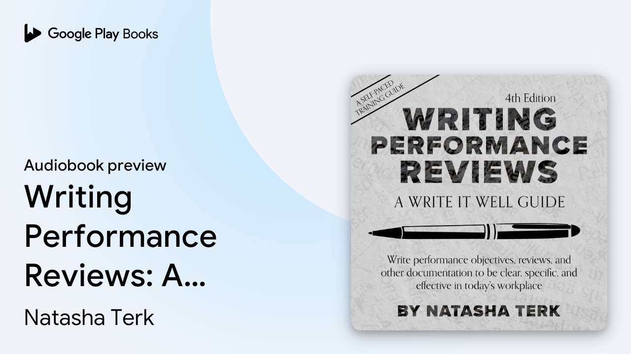 Writing Performance Reviews: A Write It Well… by Natasha Terk ...