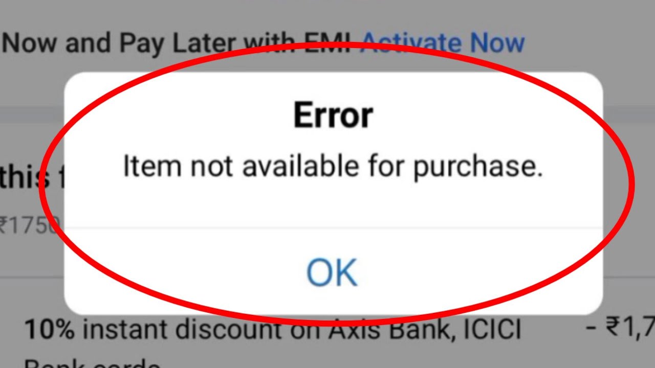 Fix item not available for purchase flipkart problem - YouTube