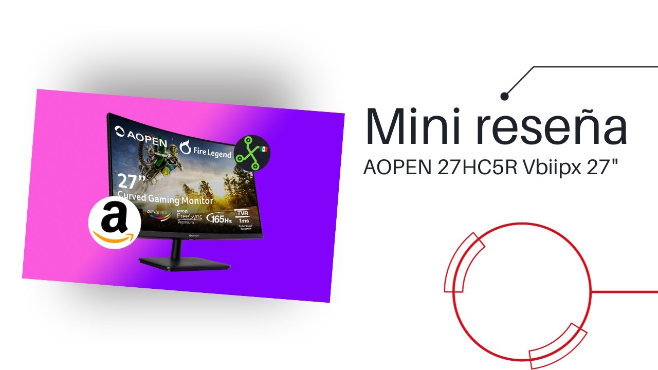 Mini Reseña a monitor AOPEN 27HC5R Vbiipx 27 " - YouTube