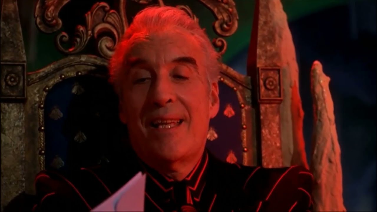 Christopher Lee as "Sender" in The Stupids (1996) - YouTube