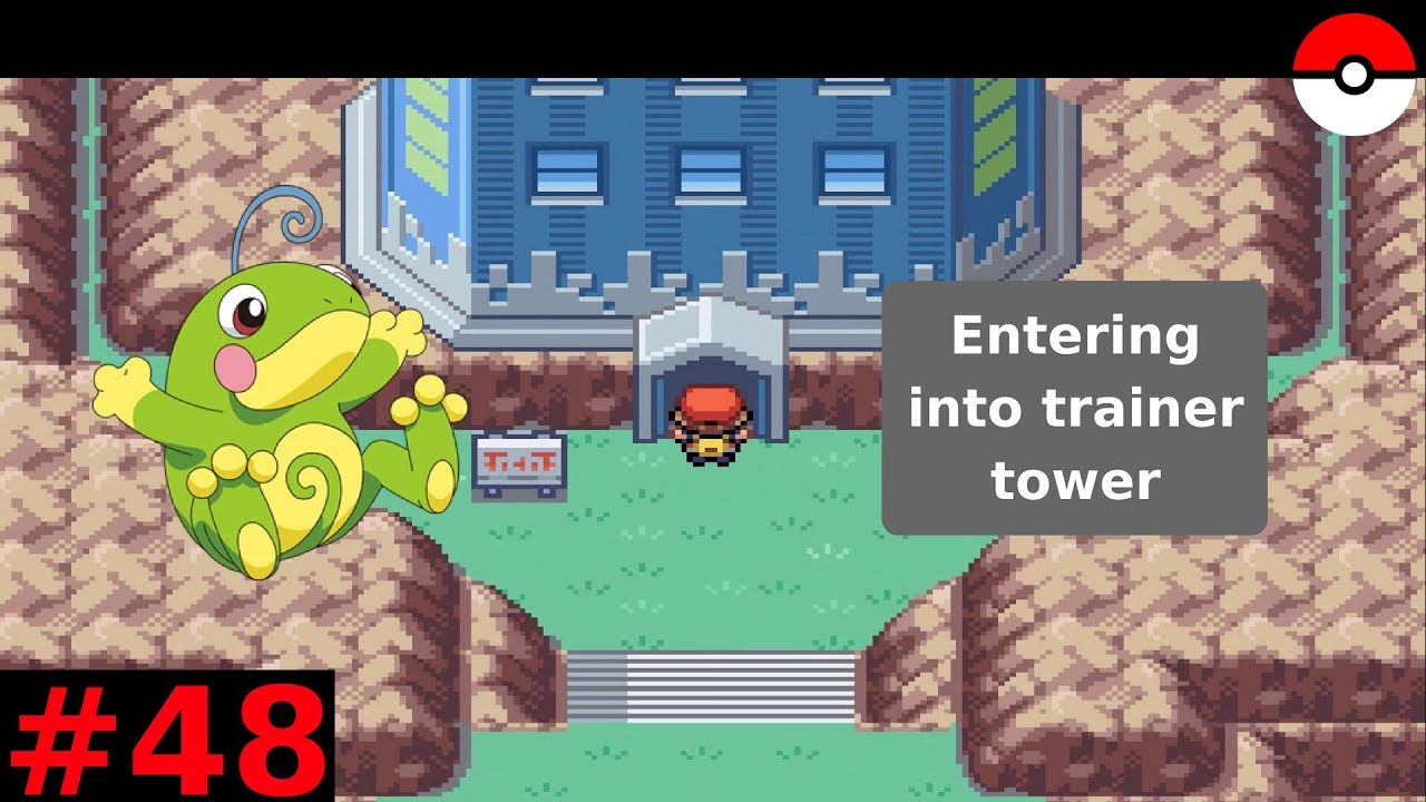 #48 WALK-THROUGH POKEMON FIRE RED VERSION trainer tower - YouTube