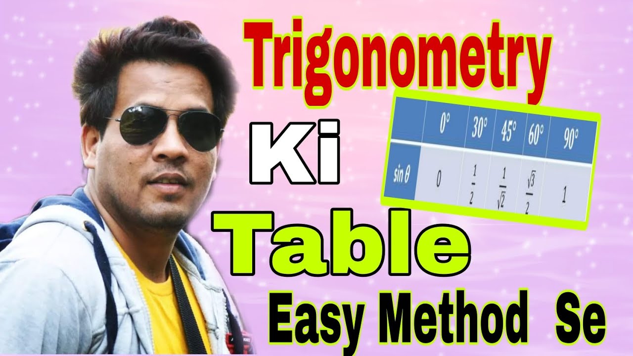 Trigonometry ki Table Easy Method Se #trigonometry - YouTube