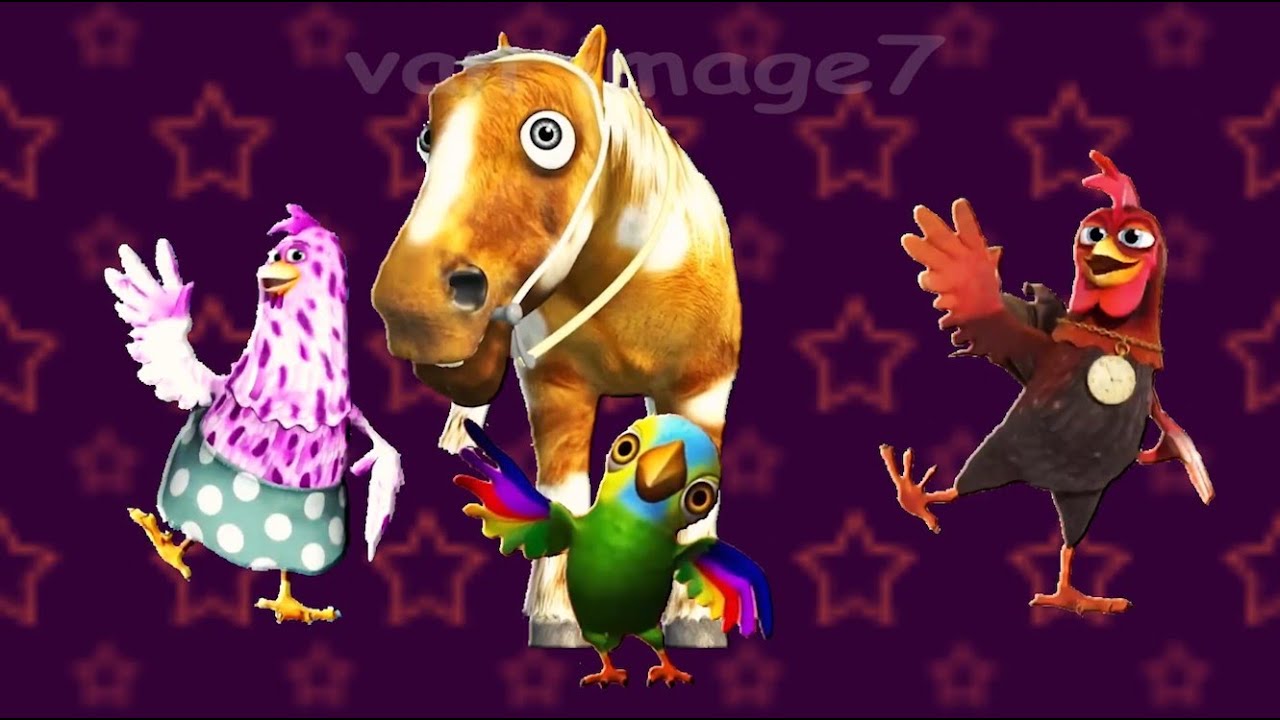 El Loro Pepe, La Gallina, El Gallo y Percherón Disfrutan Bailando ...