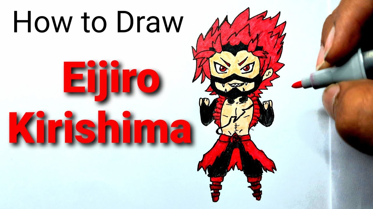 How to Draw Eijiro Kirishima | Anime Drawing | My Hero Academia - YouTube