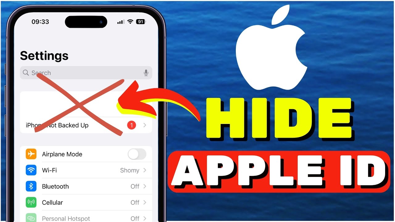 How To Hide Apple ID On iPhone - YouTube