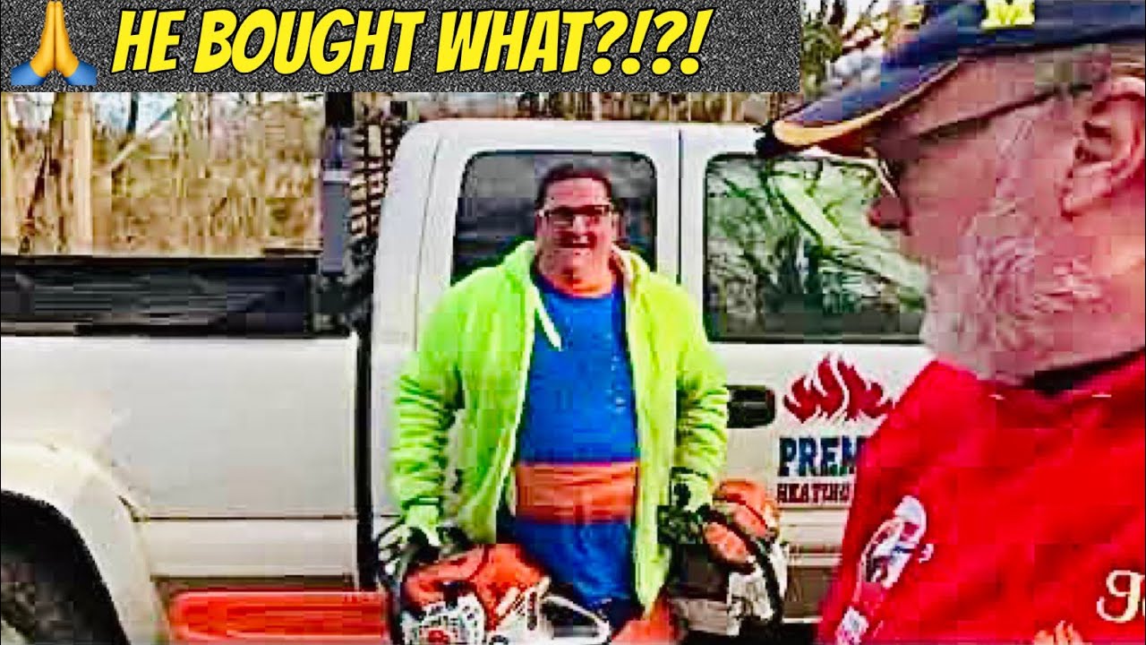 Mike fells several trees and gets SHOCKING SURPRISE - YouTube