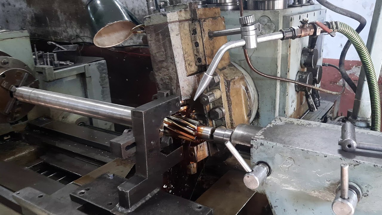 long helical gear - YouTube