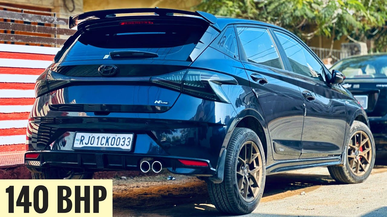 STAGE 1 i20 N LINE with DECAT EXHAUST AND CUSTOM AIR INTAKE - YouTube