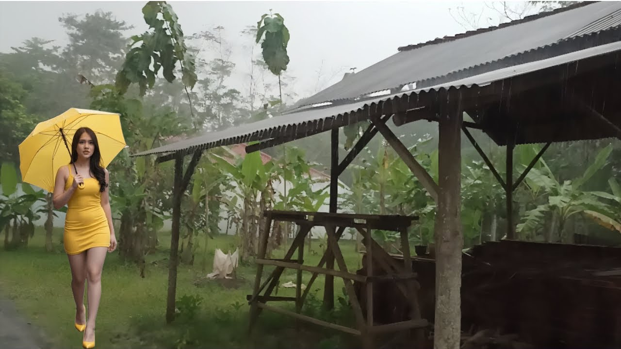 VERY LOUD THUNDER RAIN WHILE IT IS RAINING || PERFECT FOR RELAXING AND ...