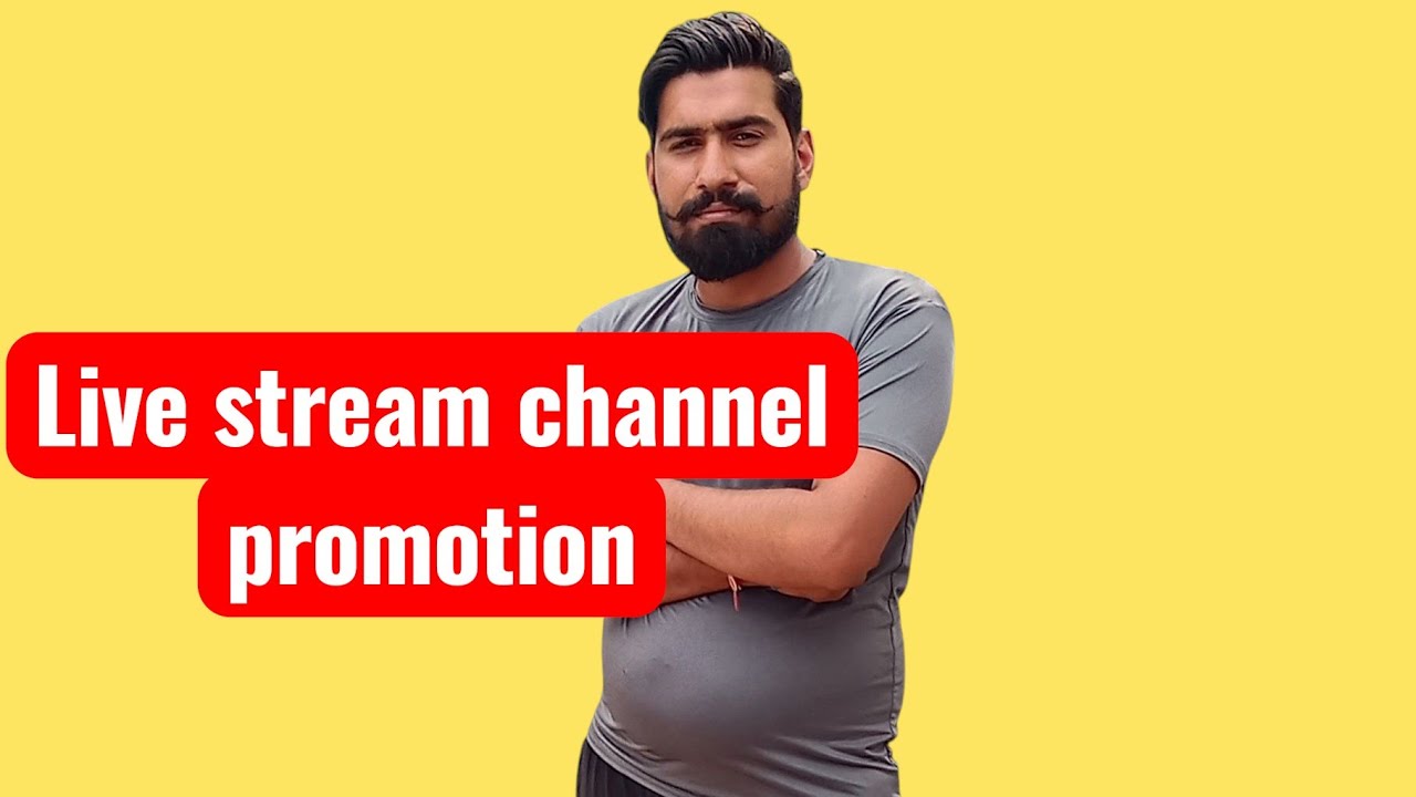 Live stream channel promotion - YouTube