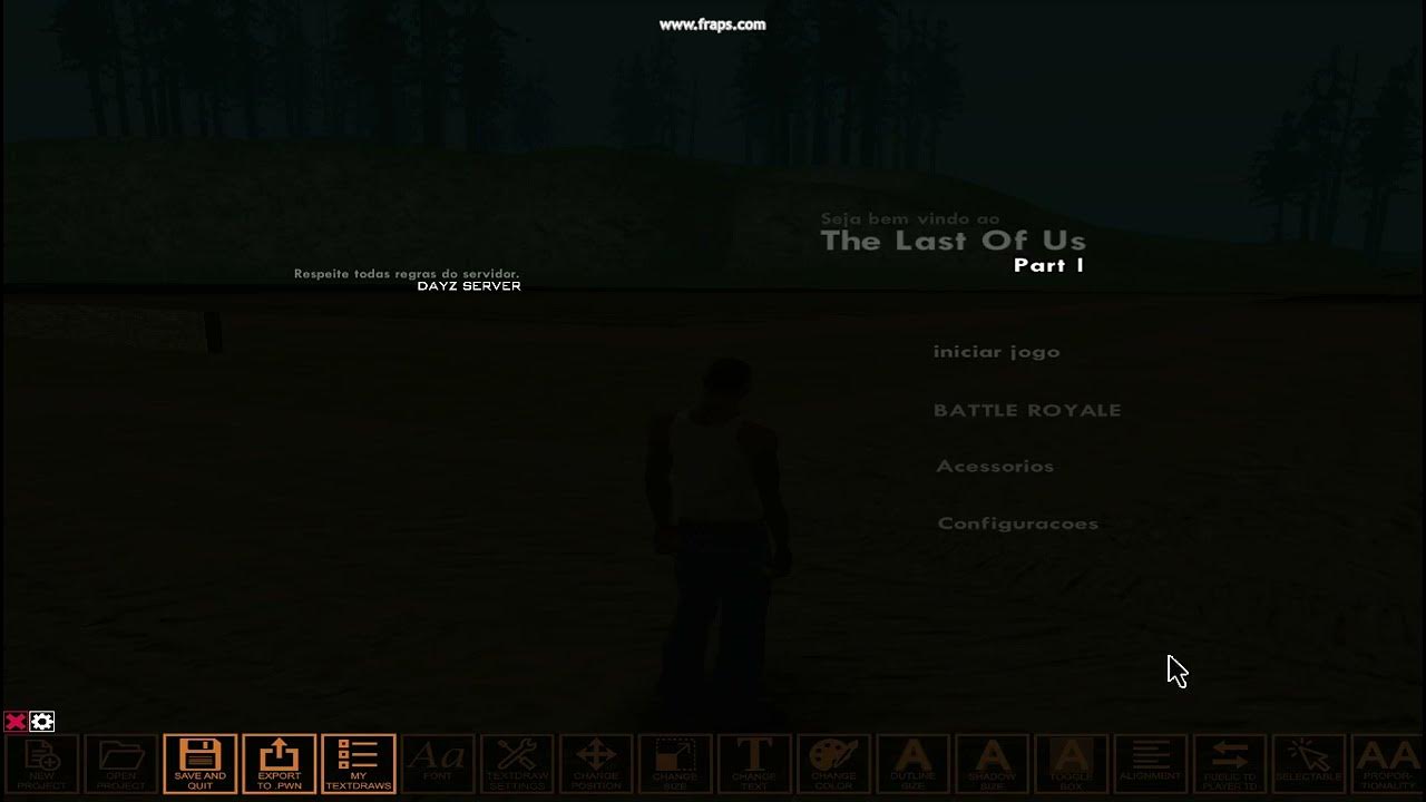 NOVO Servidor dayz samp, em breve, mostrando tela de login! Android/PC - YouTube