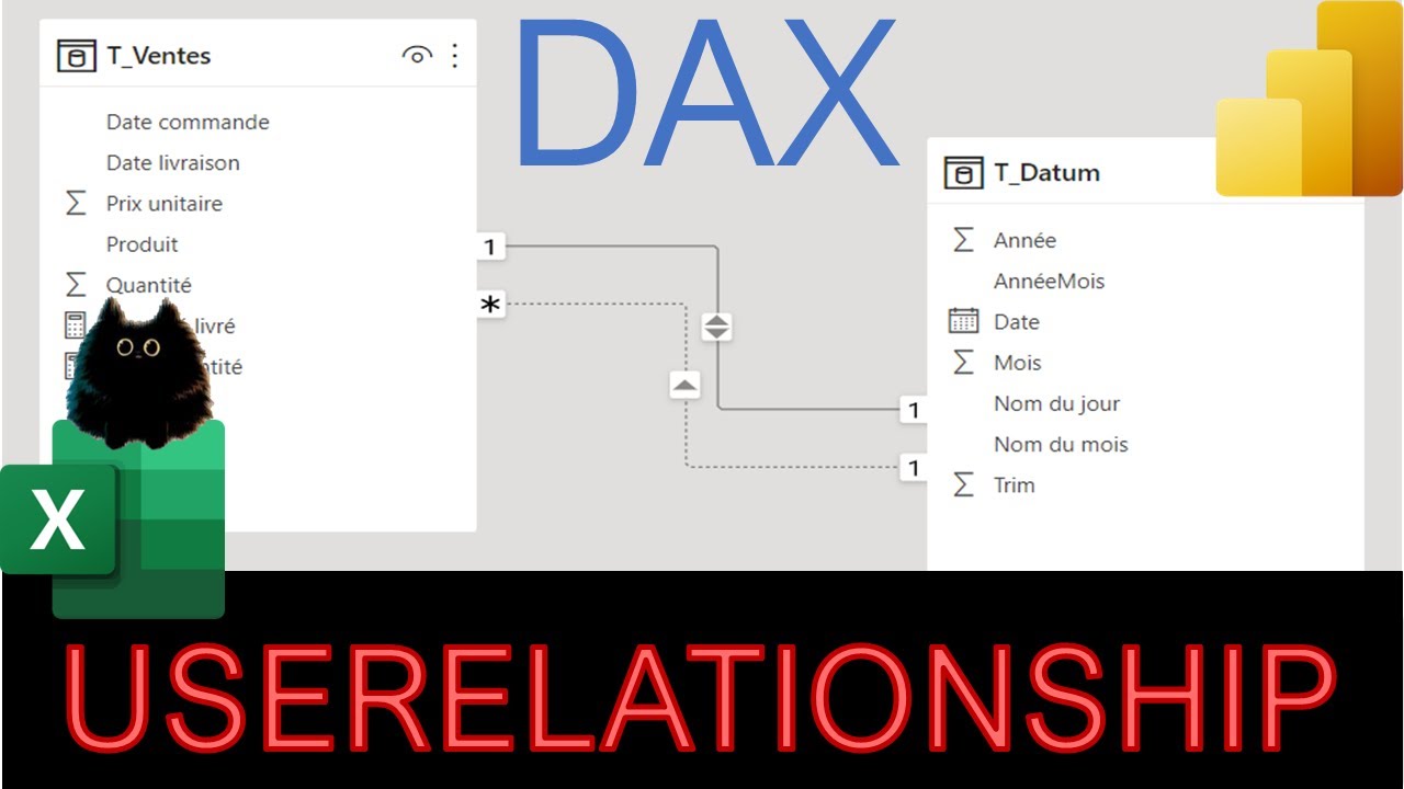 DAX : Comment utiliser la fonction USERELATIONSHIP dans Excel et Power ...