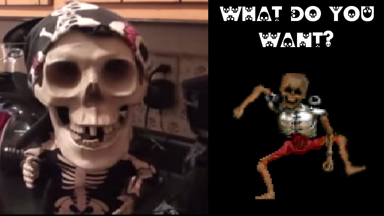 Haunted And Possessed Toy Skeleton Invades DOOM - YouTube