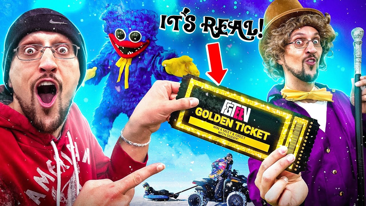 Willy Wonka GOLDEN Ticket in REAL LIFE Contest with FGTeeV Trading ...