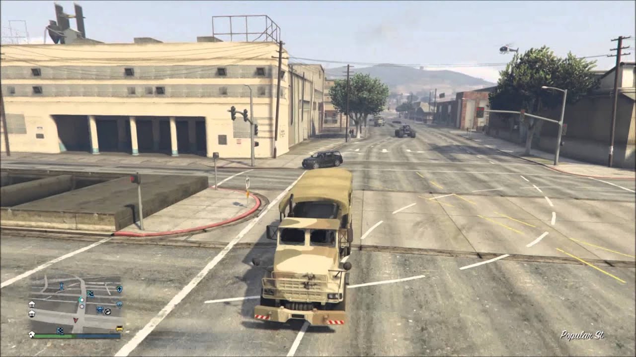 GTA 5 Online Mini Clips | Monster Truck flys into LS River - YouTube