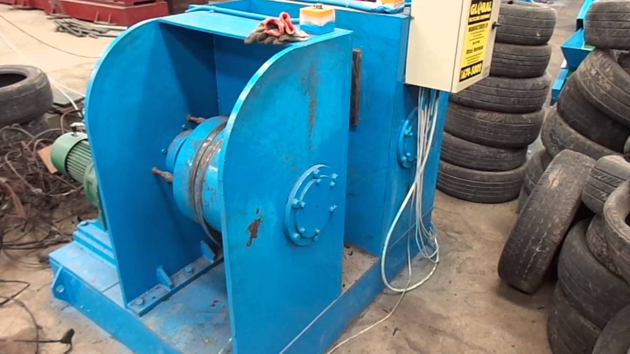 SCRAP TIRE DEBEADER AND TIRE WIRE PULLER FOR TIRE RECYCLING - YouTube