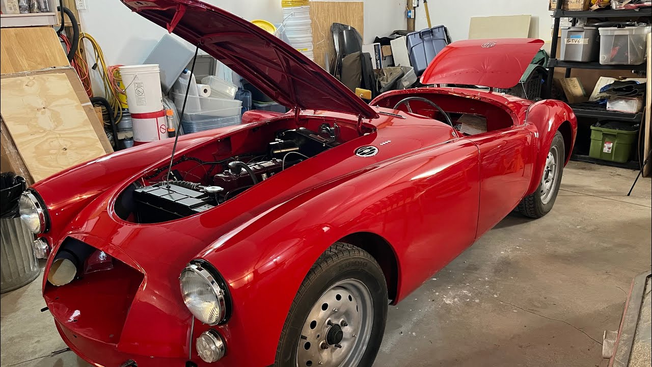 1960 MGA final assembly, bonnet alignment and finishing the tail lights ...