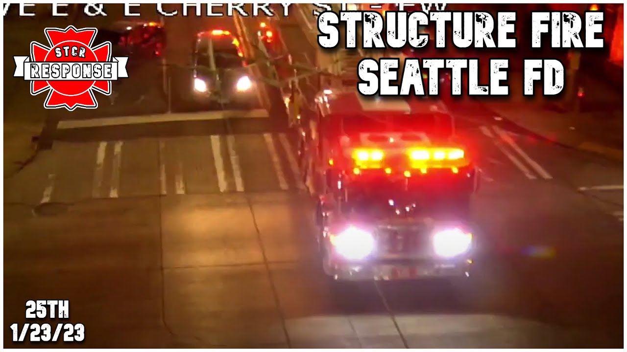 E6, L3, B5, L10, and A25 respond to a residential structure fire - YouTube