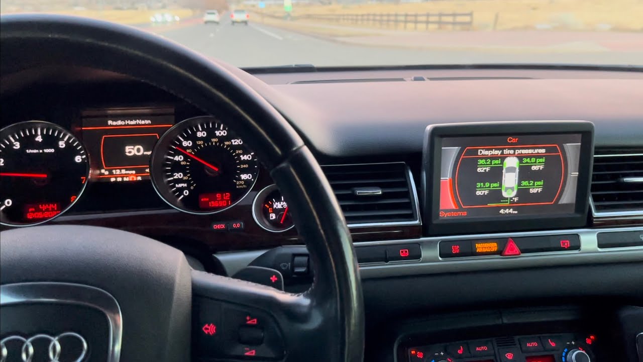 2007 Audi A8L D3 VCDS Rosstech enabling and disabling TPMS light! - YouTube