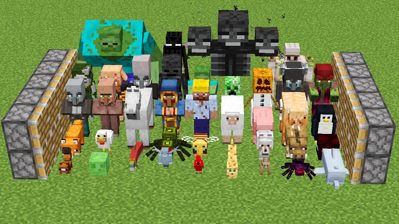 minecraft mobs x1000 = ??? - minecraft live stream - YouTube