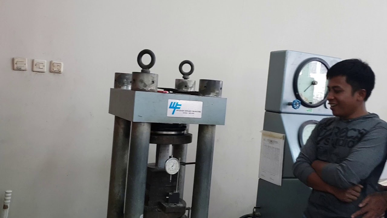 Uji kuat tekan batuan - YouTube