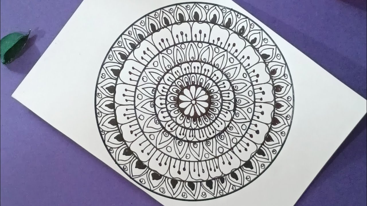how to draw mandala pattern ll mandala art tutorial l easy mandala pattern drawing #2023 # ...