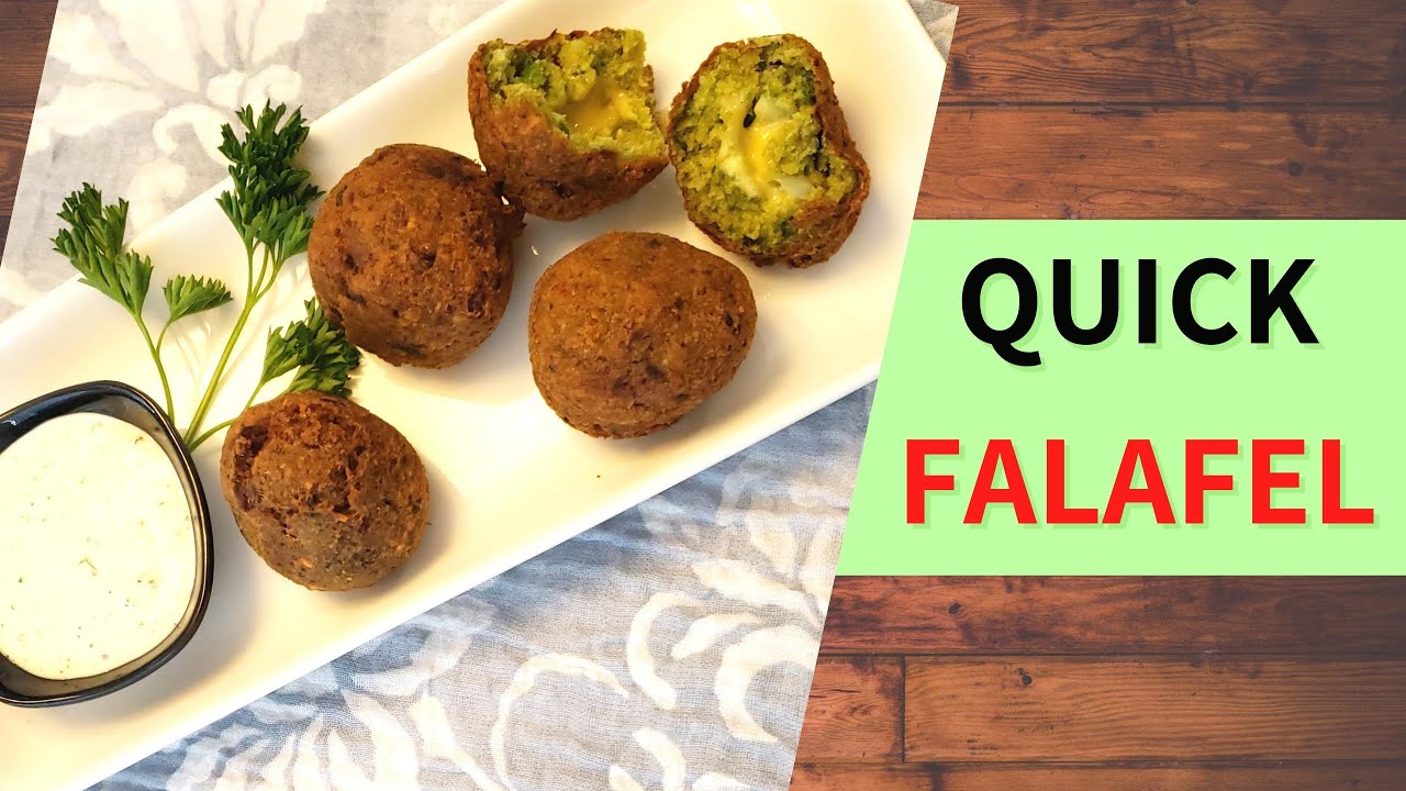 Quick Falafel Recipe |Cheese Falafel | Quick & Easy | Healthy ...