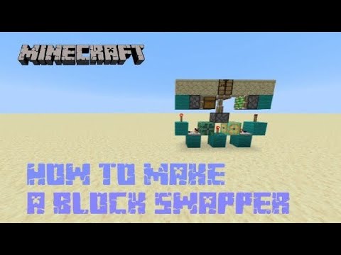 Minecraft redstone block swapper tutorial! (Easy Build) - YouTube