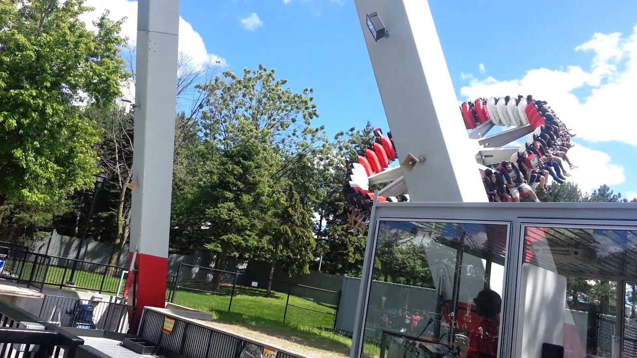 Psyclone Pendulum Thrill Ride at Canada's Wonderland - YouTube