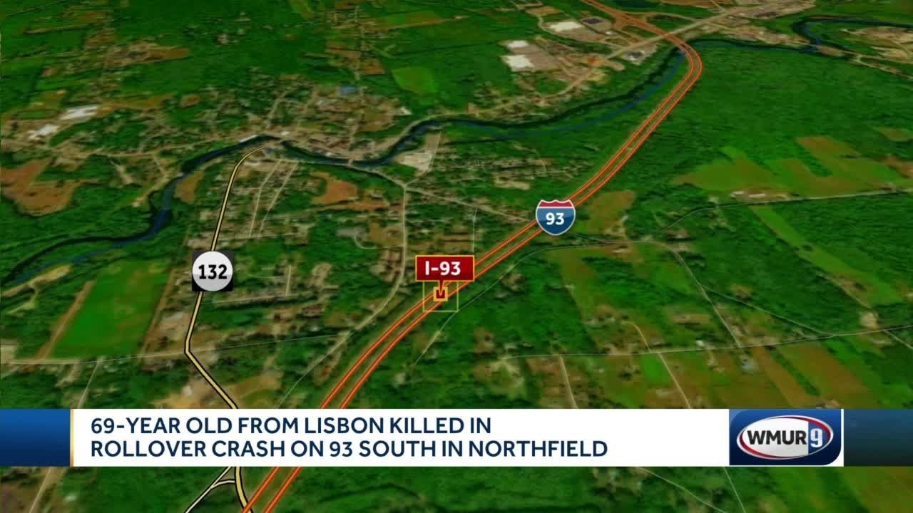 69-year-old killed in rollover crash on I-93 in Northfield - YouTube