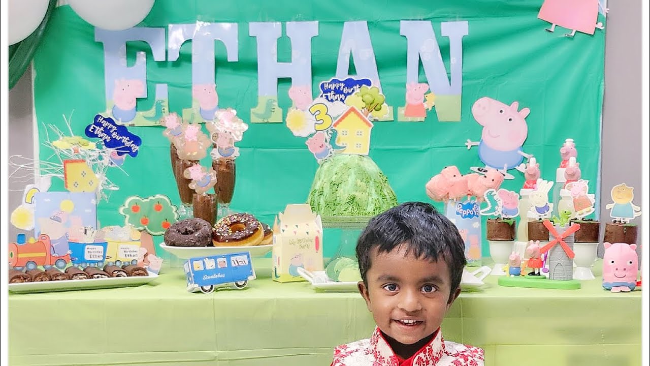Happy Birthday Ethan | Peppa pig | Peppa pig party - YouTube