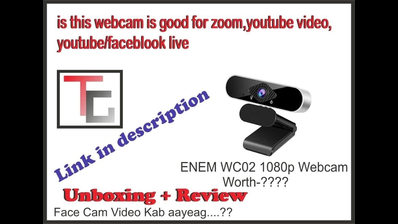 ENEM WC02 1080p Webcam|Review+Unboxing|@Technological Gamerz - YouTube