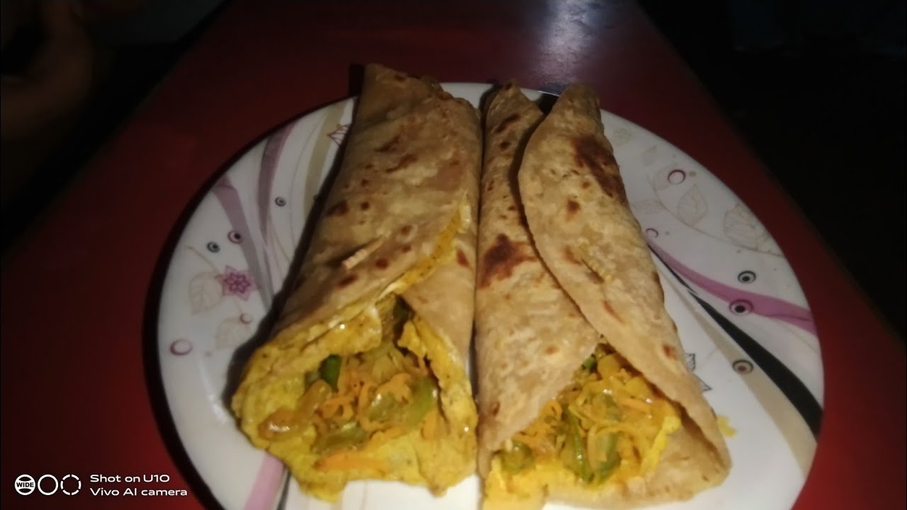 Egg stuffed chapati - YouTube
