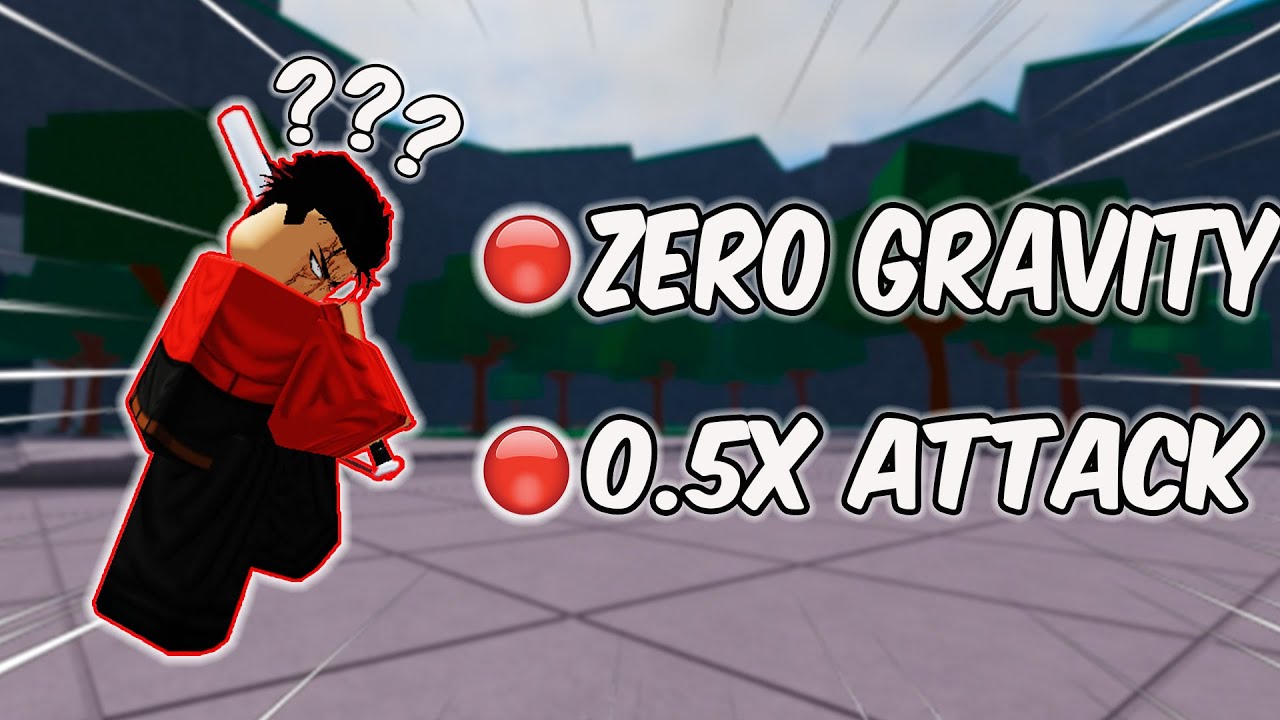EVERY MOVE with ZERO GRAVITY and 0.5x ATTACK SPEED | The Strongest ...
