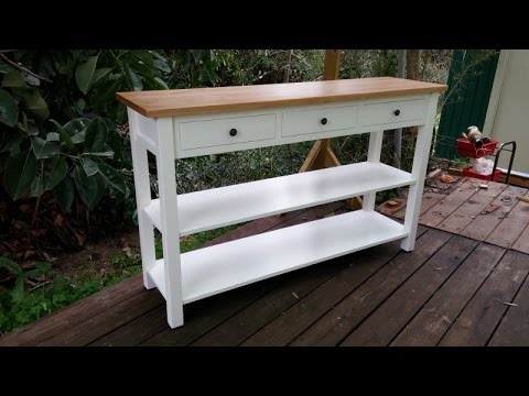 The building of a hall table - YouTube