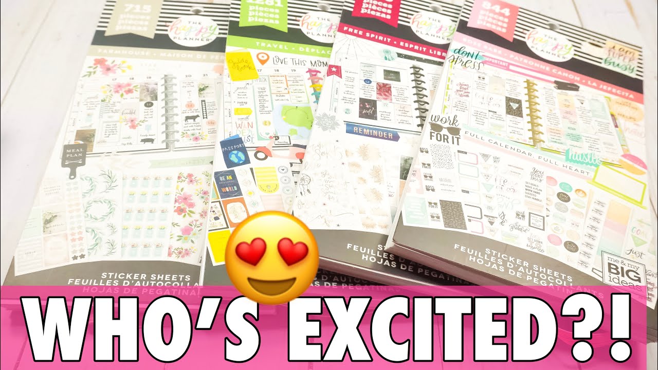 NEW RELEASE MICHAEL'S STICKER BOOK FLIP THROUGH | HAPPY PLANNER ...