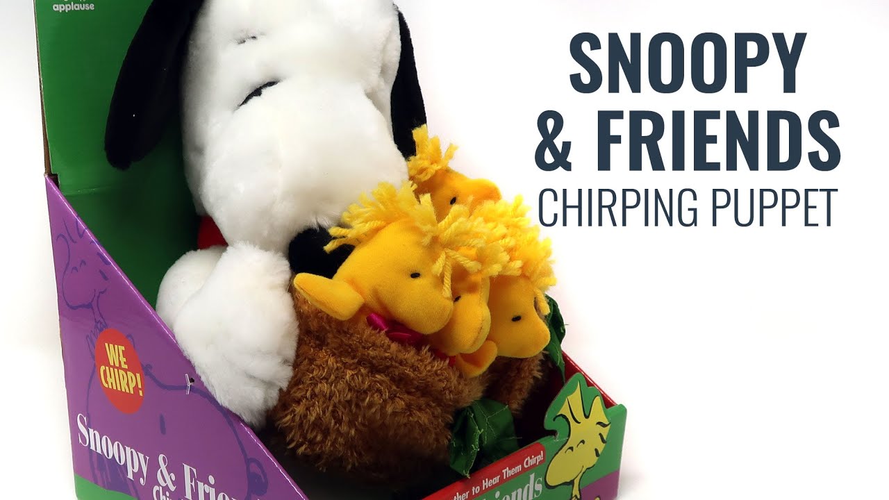Snoopy & Friends Chirping Puppet by Applause | CollectPeanuts.com - YouTube