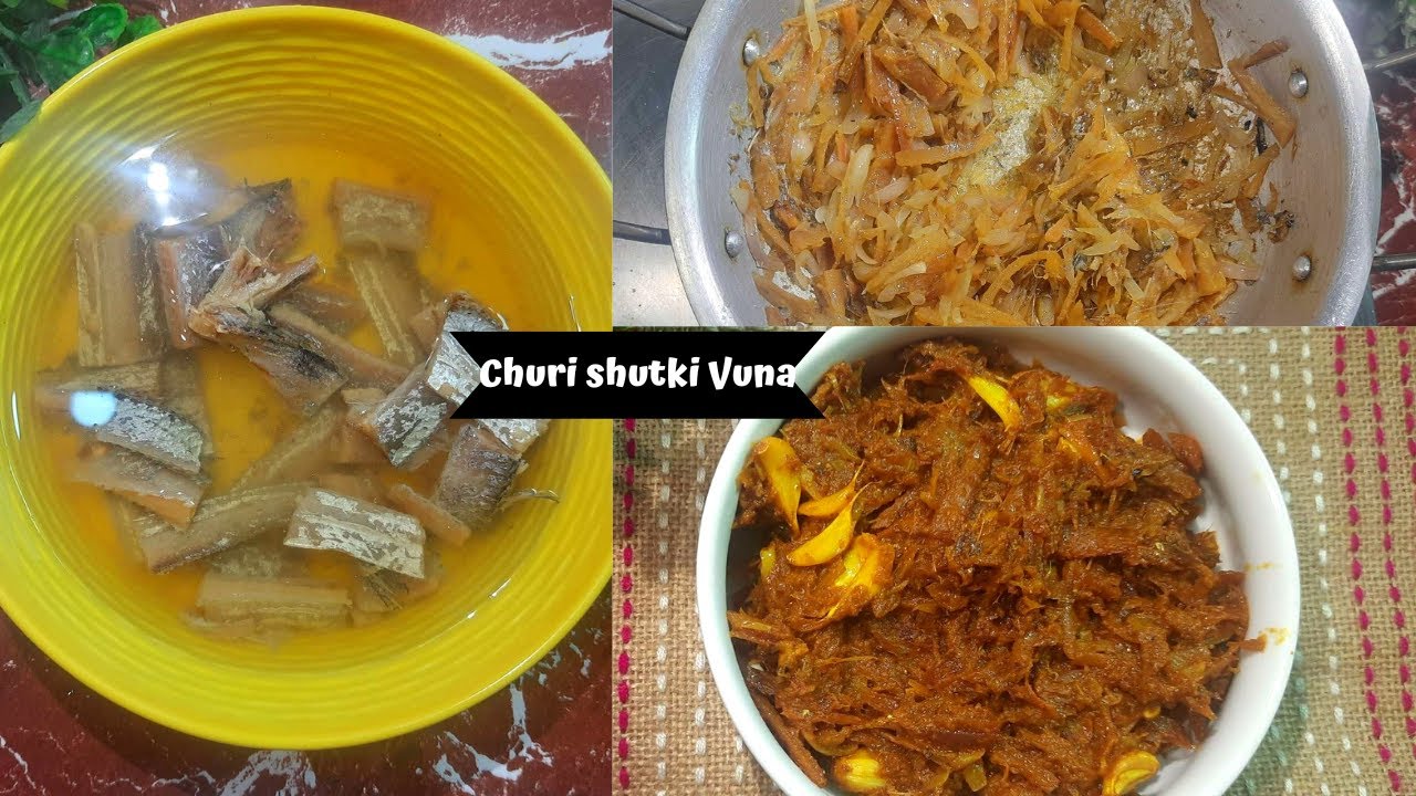 সঠিক পদ্ধতিতে মজার ছুরি শুটকি ভুনা।Churi Shutki Vuna recipe।shutki Vuna ...