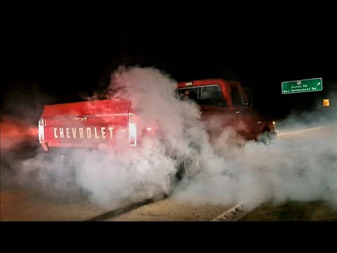 1971 Chevy C10 Truck | BIG Smoky Burnout - YouTube