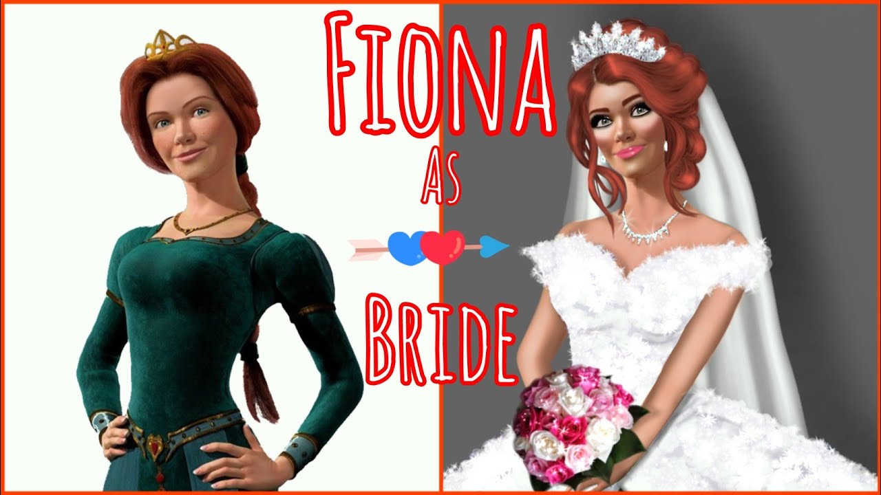 Sherek : Princess Fiona Glow up Bride -Disney Movie Transformation ...